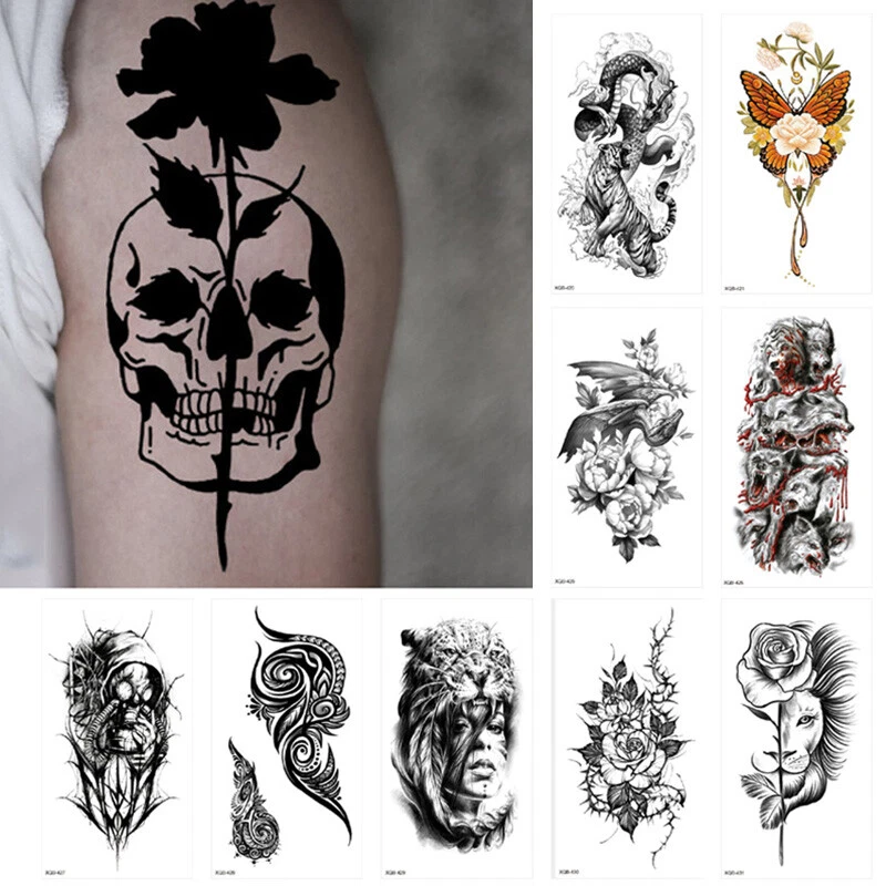 Tatuaggi Con Rose E Teschi Per Uomo