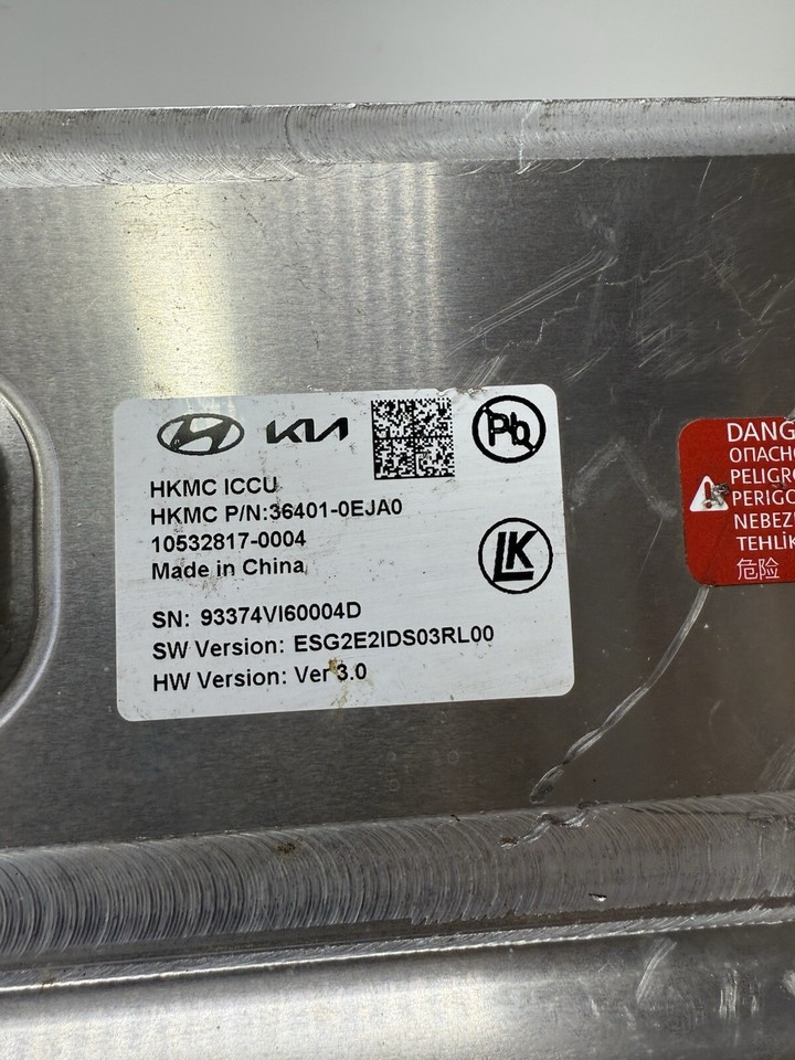 2023 2024 Kia Niro EV Hybrid ICCU Battery Charger 36401-0EJA0 OEM 1926 ...