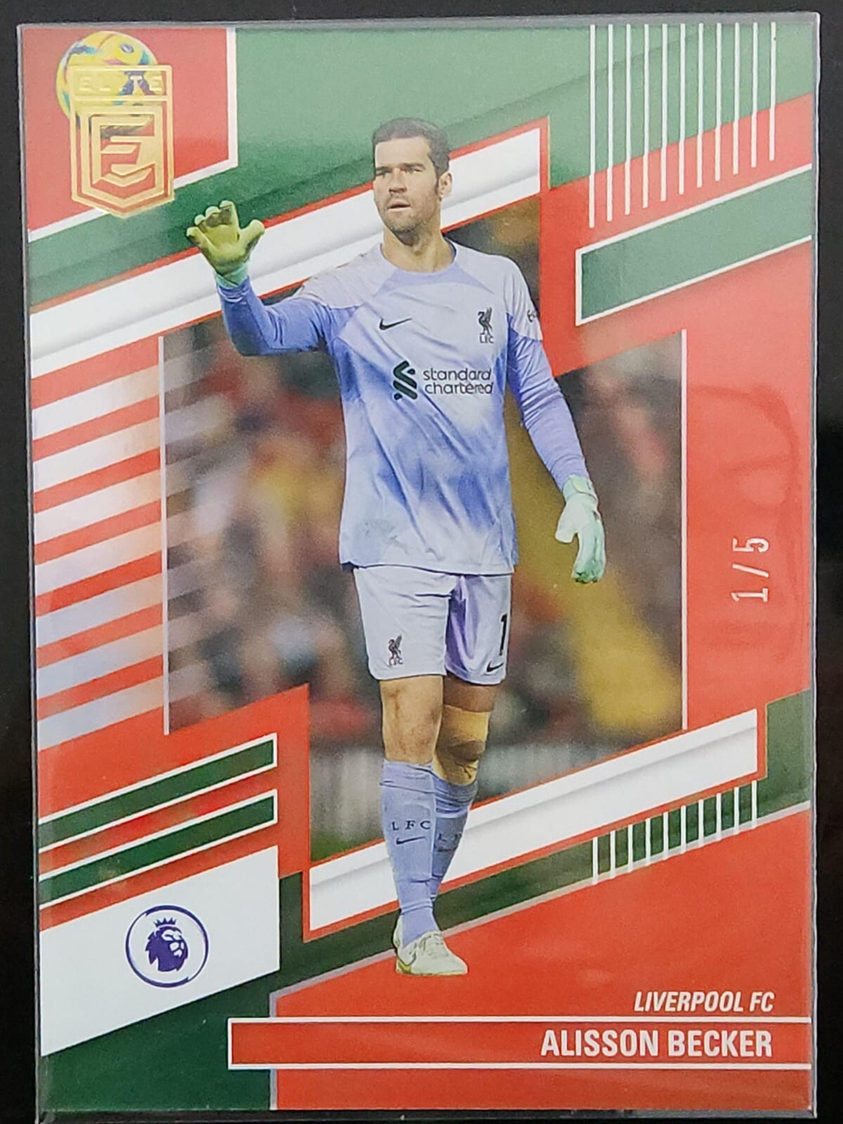 Panini Donruss Premier League Soccer 2022 2023 Alisson Becker one out ...