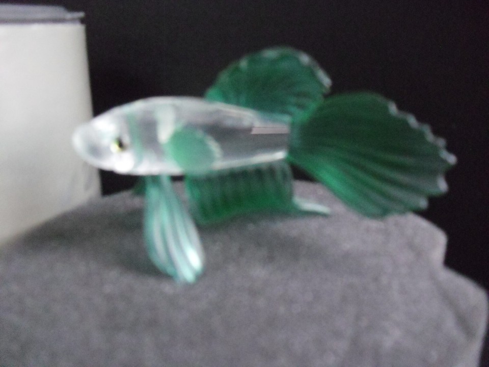 Swarovski - Green Siamese Fighting Fish - 7644/000/006 - Box & Cert ...