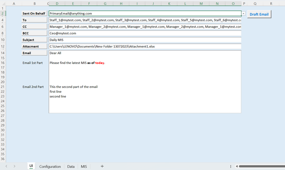 Email Module - Excel 365 | eBay