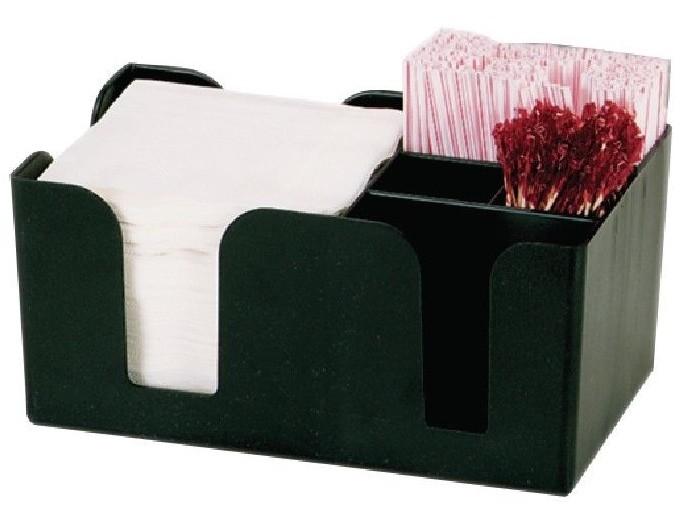 Home Bar Caddy Bar Tidy Organiser for Straws & Cocktail Napkin Holder ...