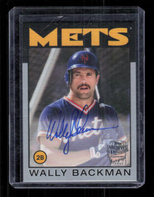 2016 Topps Archives Fan Favorites #FFA-WB Wally Backman Auto #'d /99 | eBay