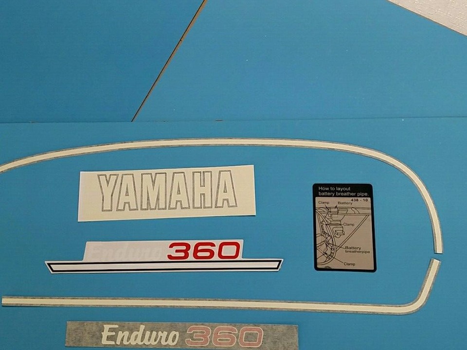 YAMAHA DT360 TANK AND SIDE COVER DECAL GRAPHIC SET (#*Y24) | eBay