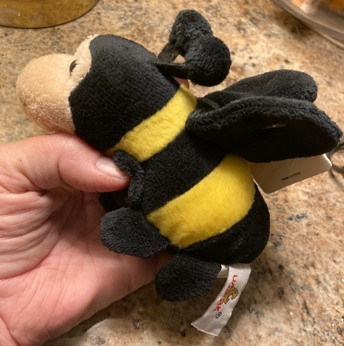 NWT Unipak BEE Yellow Black HONEY Plush Insect 4 inch Stuffed Animal ...