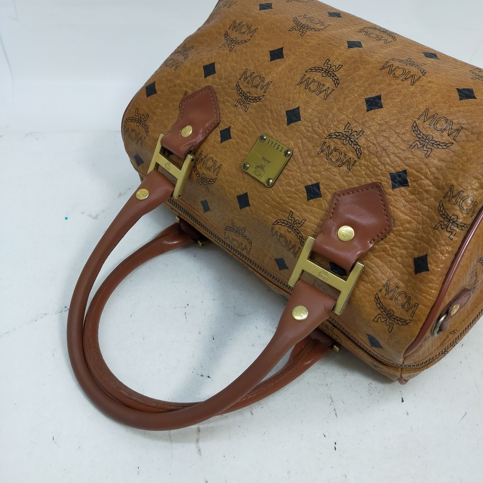 MCM Hand Bag Brown PVC 2660325 | eBay