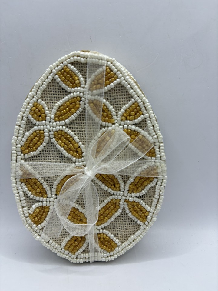 Pier 1 Egg Coasters Set Of 4, New Never Used | eBay