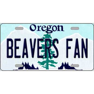 Beavers Fan Novelty Metal License Plate Tag LP-12987 | eBay