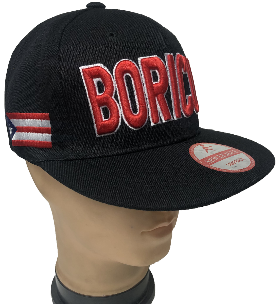 BORICUA PUERTO RICO 3D Embroidered Snapback Cap Adjustable Baseball Hat ...