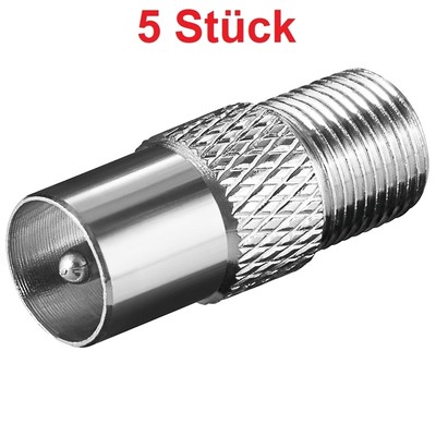 Koaxial Satellit Adapter LNB Sat Buchse auf IEC Antenne Stecker für DVB ...