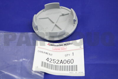 Genuine Mitsubishi 4252A060 CAP, DISC WHEEL, CTR Center Cap | Silver ...