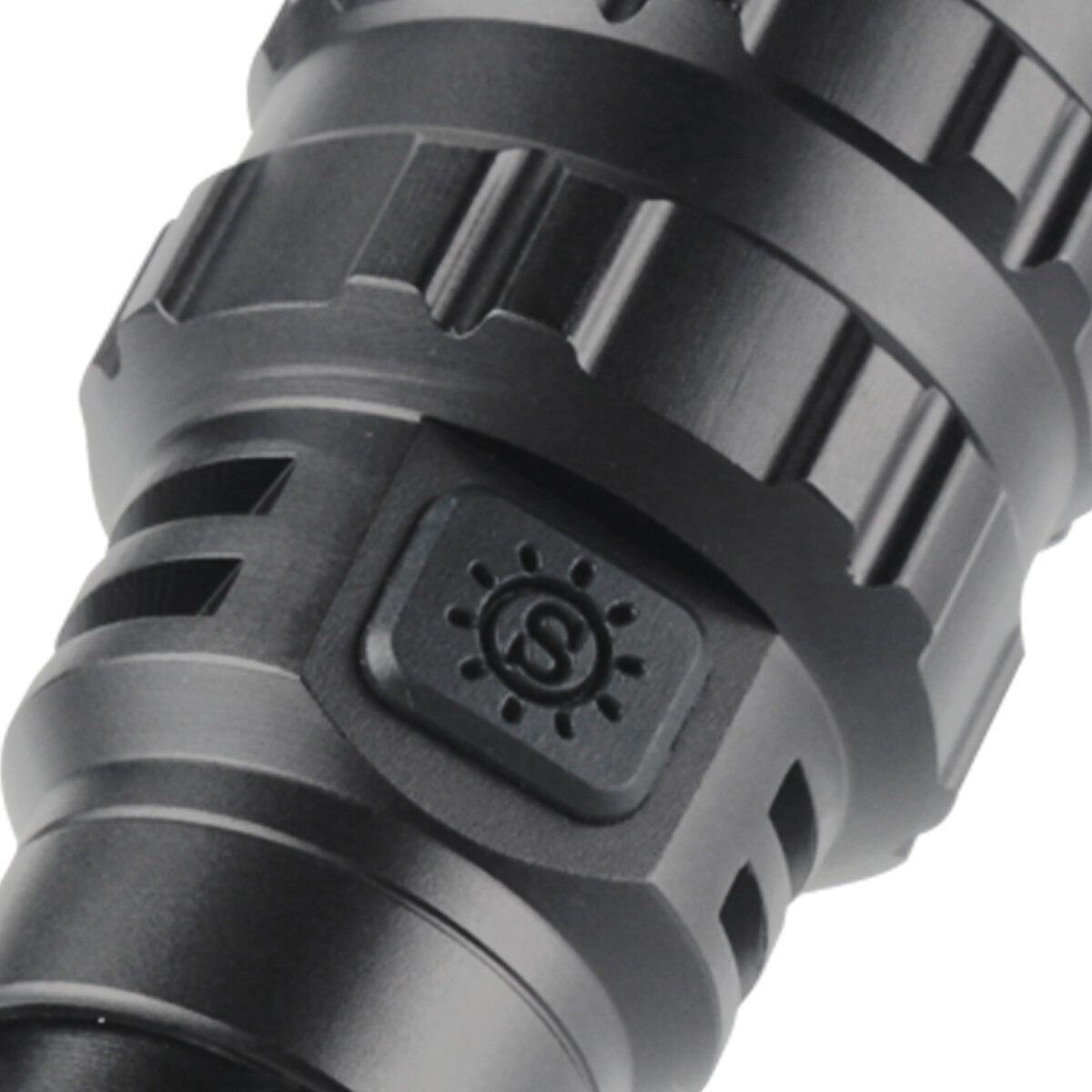 500000 Lumens Rechargeable LED Flashlight Tactical Gun Mounted Light ...