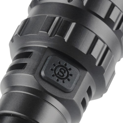 500000 Lumens Rechargeable LED Flashlight Tactical Gun Mounted Light ...