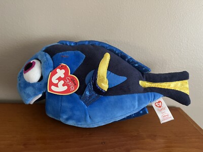 Disney Pixar Finding Nemo TY Sparkle Dory 9" Plush Fish Stuffed Animal ...