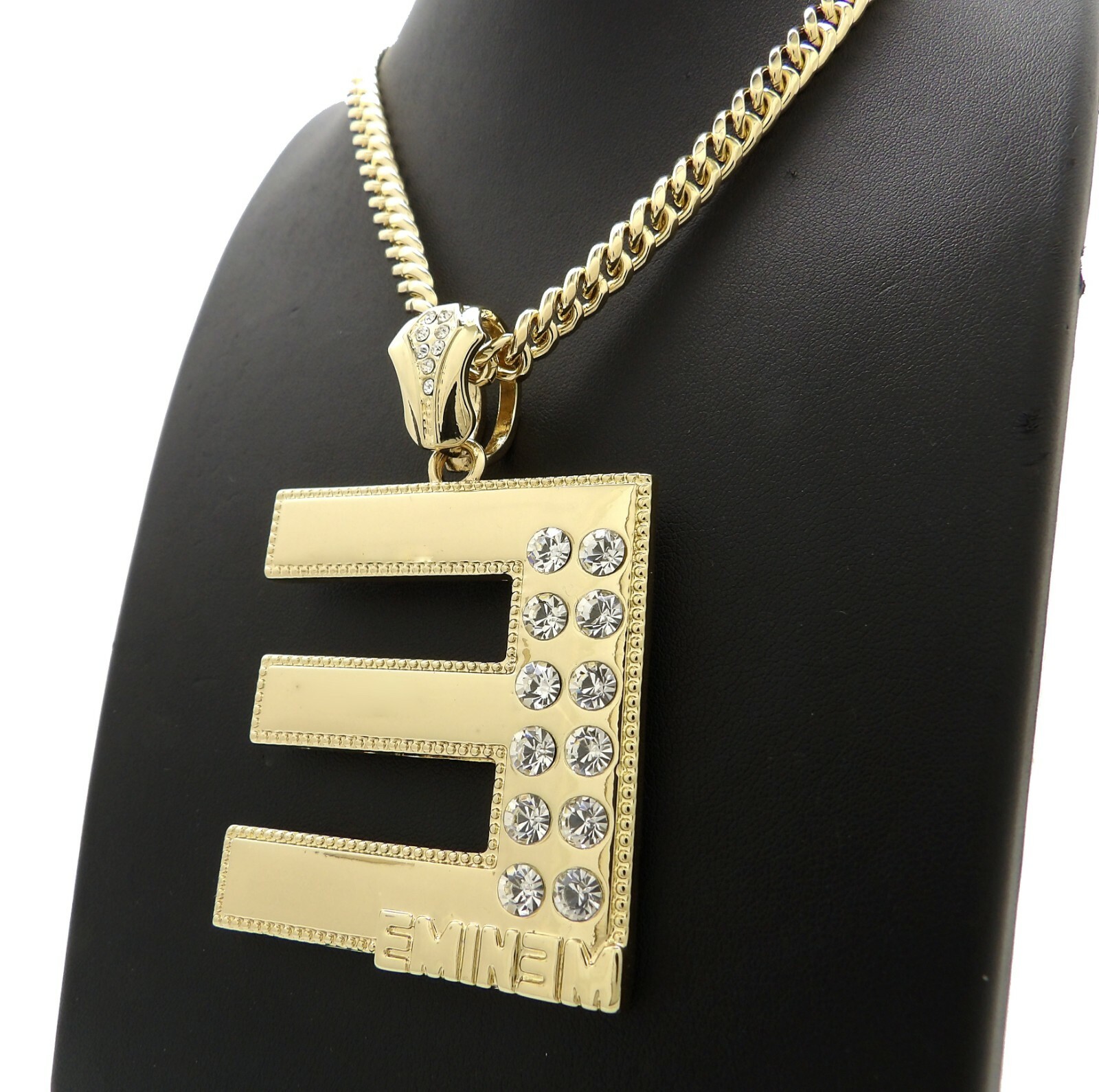 EMINEM PENDANT WITH CUBAN CHAIN | eBay