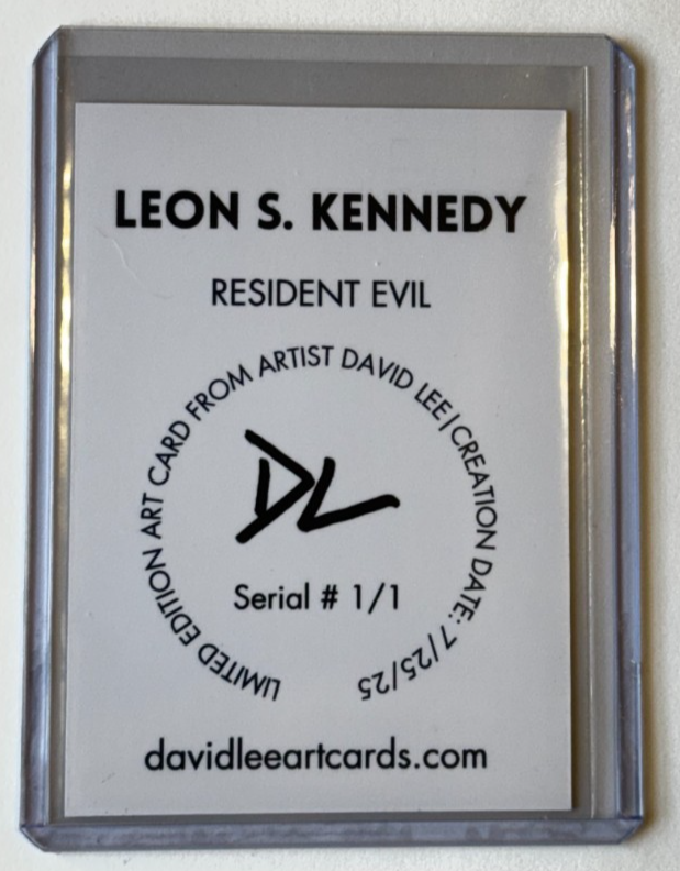 Leon S. Kennedy Gold Plated Artist Signed "Resident Evil" Trading Card ...