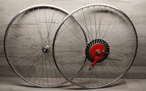 Vintage Phil Wood Tandem Wheel-set 27" 48 Hole, Bolt- on with ARAI Drum ...