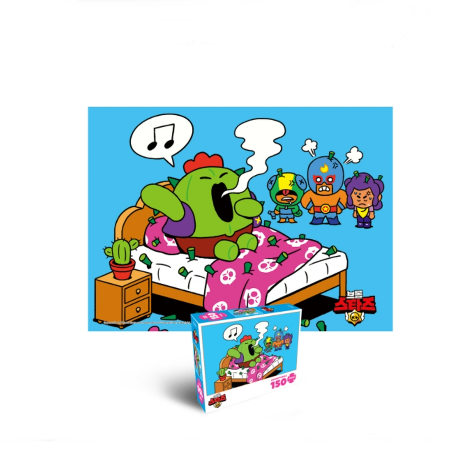 LINE FRIEND Brawl Stars Spike Leon El Primo Bed Jigsaw Puzzles 150pcs ...