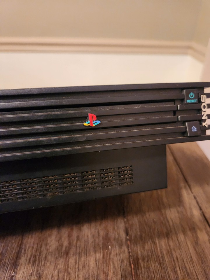 Sony PlayStation 2 Fat PS2 Black SCPH-30001 Console ONLY - For Parts or ...