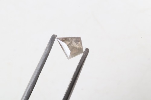 0.43Ct Natural Gray Color Kite Shape RoseCut Loose Diamond 6.17mm DB25 ...