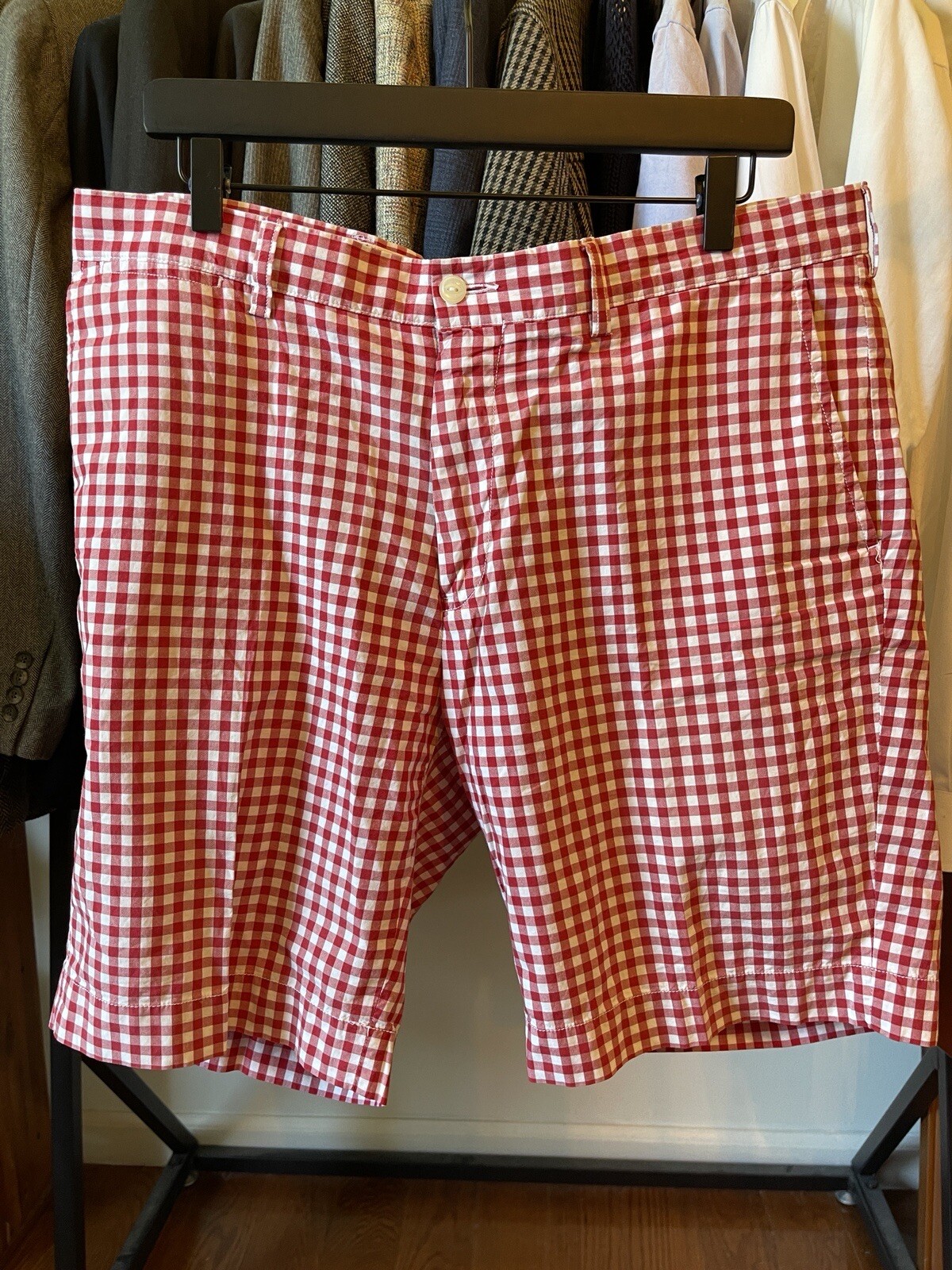 Polo Ralph Lauren Red Plaid Checkered Shorts Men’s 36 - Gem