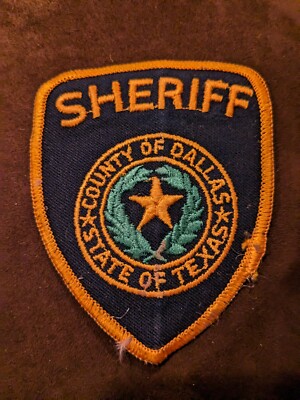 DALLAS COUNTY TEXAS SHERIFF (POLICE) SHOULDER PATCH - 3 1/2 INCH - NEW ...