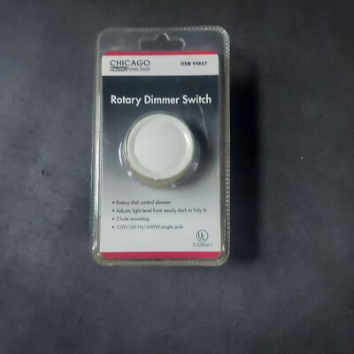 chicago electric rotary dimmer switch - New in package | eBay