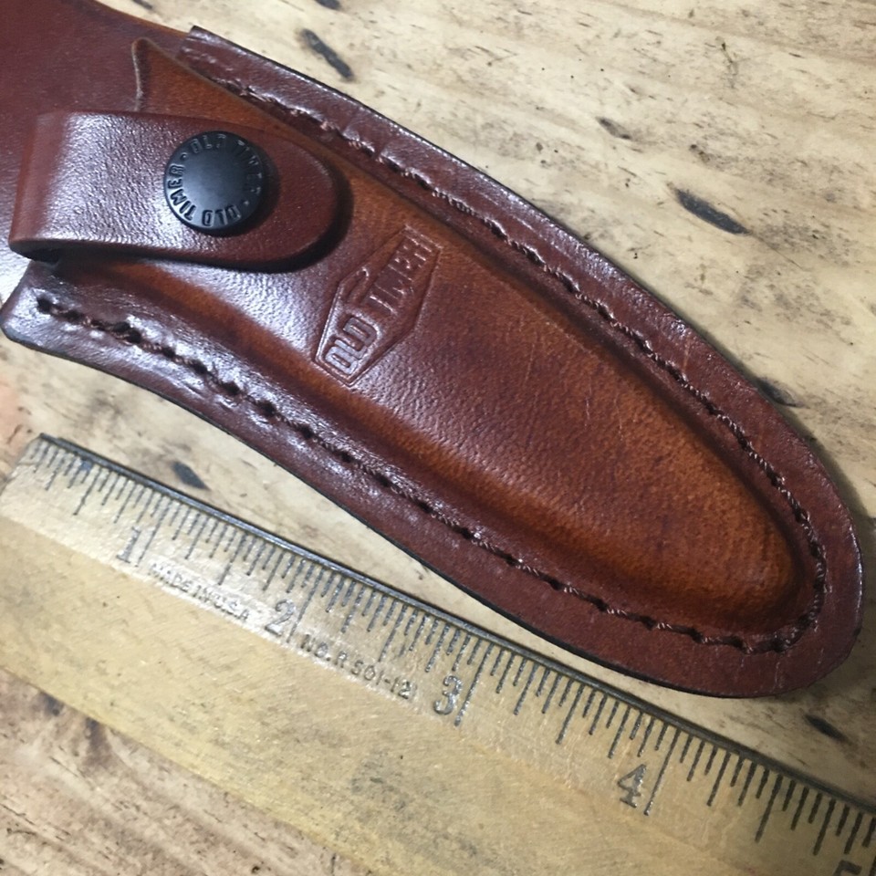 158OT LEATHER SHEATH FOR SCHRADE OLD TIMER SHARP FINGER GUTHOOK ...
