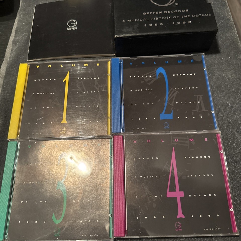 Geffen Records Musical History of the Decade 1980-1990 Promo CD Box Set ...