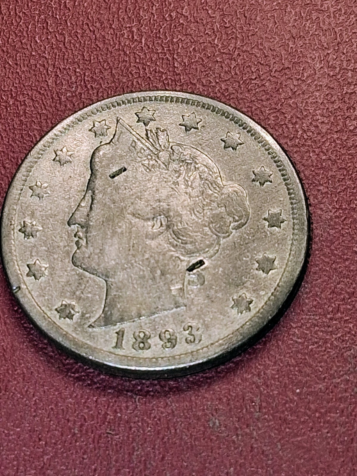 1893 Liberty V Nickel (#V-00-166) Good Liberty but flawed filler | eBay