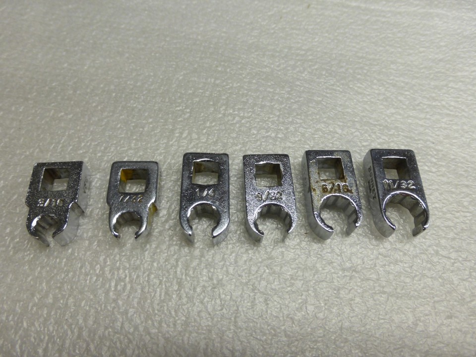 Lot of 10 - Vintage 1/4 drive crowfoot wrenches Bonney Loc-Rite various ...