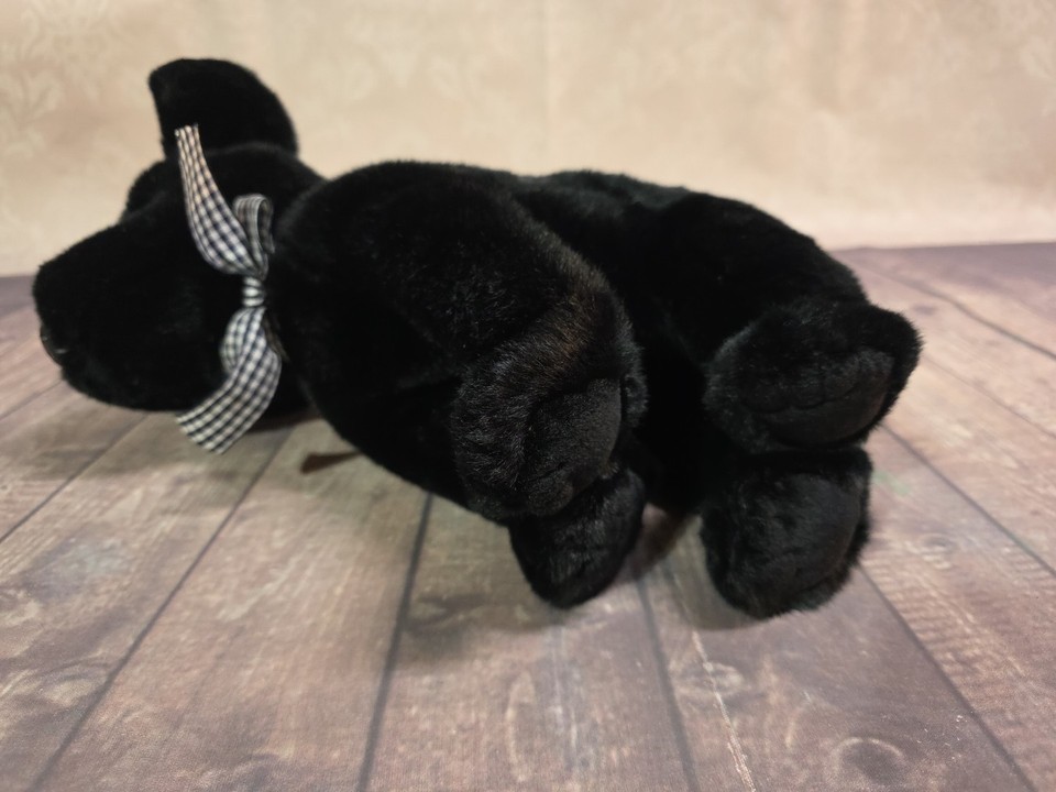 10" Ty Beanie Buddies Collection Luke Dog Black Lab Labrador Plush ...