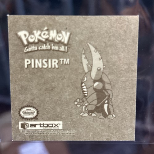 1999 Artbox Pinsir Pokemon Sticker Gold Rare #G03 Series 1 Grade ...