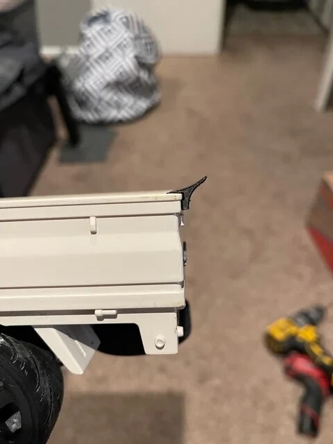 Rear Wing / Truck Bed Ducktail Spoiler for WPL D12 RC Truck 1/10 *USA ...