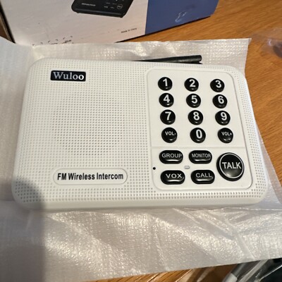 Wuloo Wireless 1 Mile Range Home Intercom System 2 Pack Wl-666 Multi ...