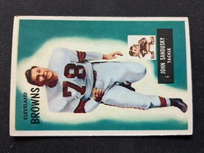 1955 Bowman Football Card # 91 John Sandusky - Cleveland Browns (VG) | eBay