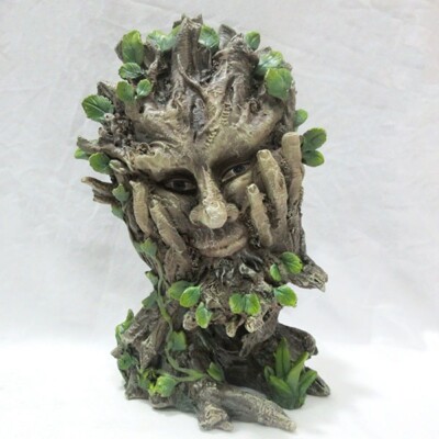 Tree Man Figurine Fantasy Green Man Garden Ornament Sculpture Pagan ...