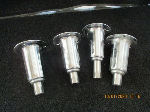 (4) 6" Restaurant Equipment Fryer Stove Range Table Universal Round ...