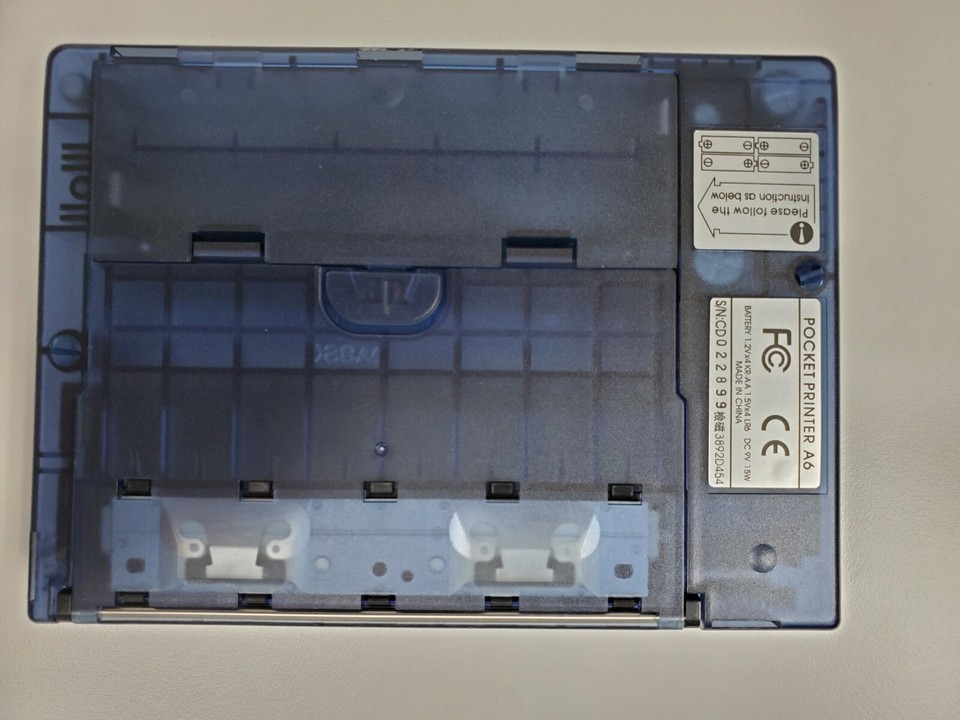 SiPix Pocket Printer A6 Thermal Technology Infrared Portable Battery ...