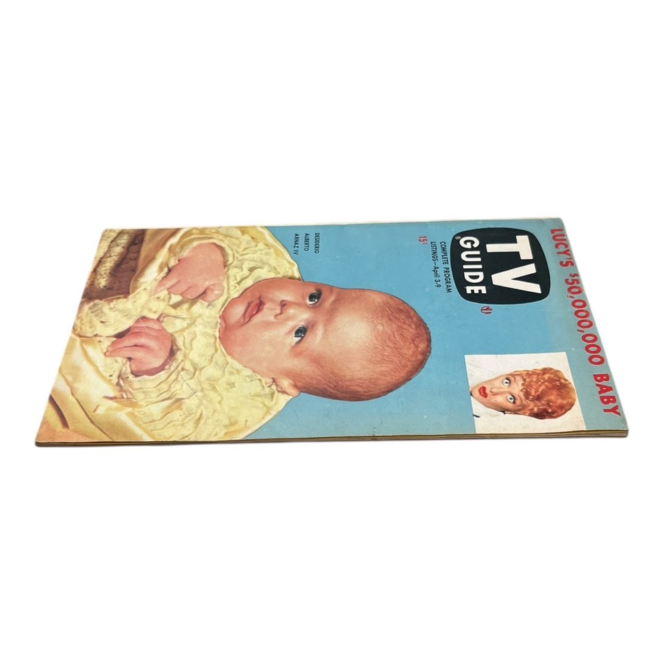 Vintage 1953 1st Ever TV Guide April 3-9 Magazine Lucy I Love Lucy No ...