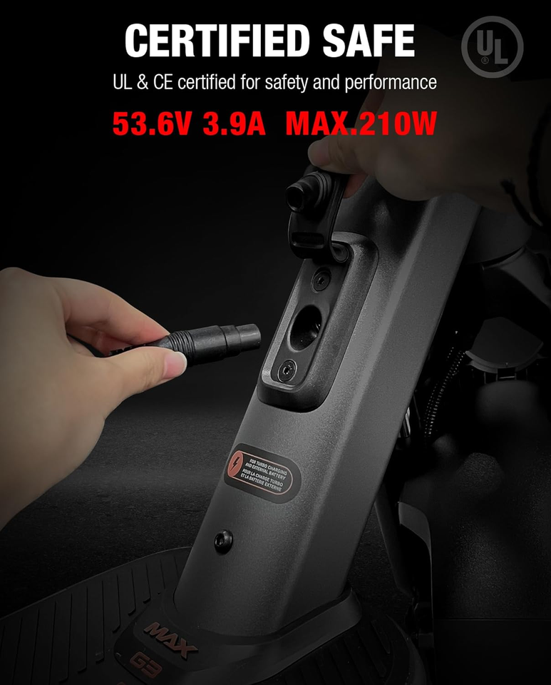 53.6V 3.9A Fast Charger Adapter for Segway Ninebot ZT3 Pro MAX G3 F3 ...