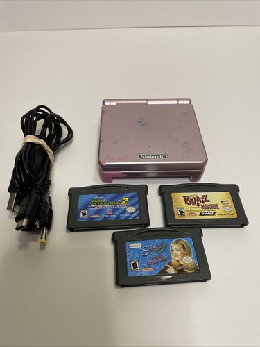 Nintendo Gameboy Advance SP Console Bundle Pink Game Boy System Ready ...