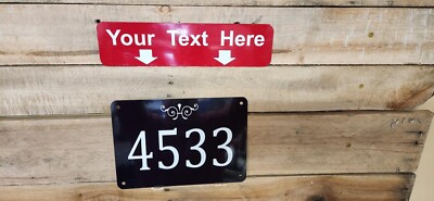 Custom Personalized Home Address Sign, NO RUST - 7" x 10" House Plaque ...