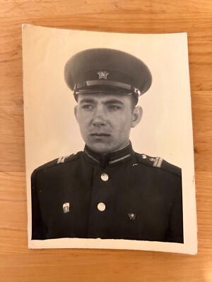 1960s Military Handsome guy Soviet Army Soldier Officer Vintage photo ...