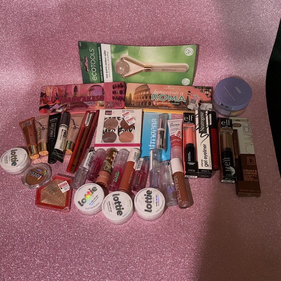 Makeup Bundle 35 piece (Neutrogena, Joah, ELF ESSENCE,FLOWER,LOTTIE ...