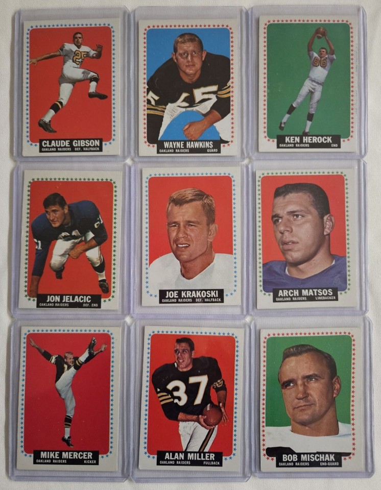 1964 Topps Football Complete Set W/All HOF’s GRADED MINT (BEST DEAL ON ...
