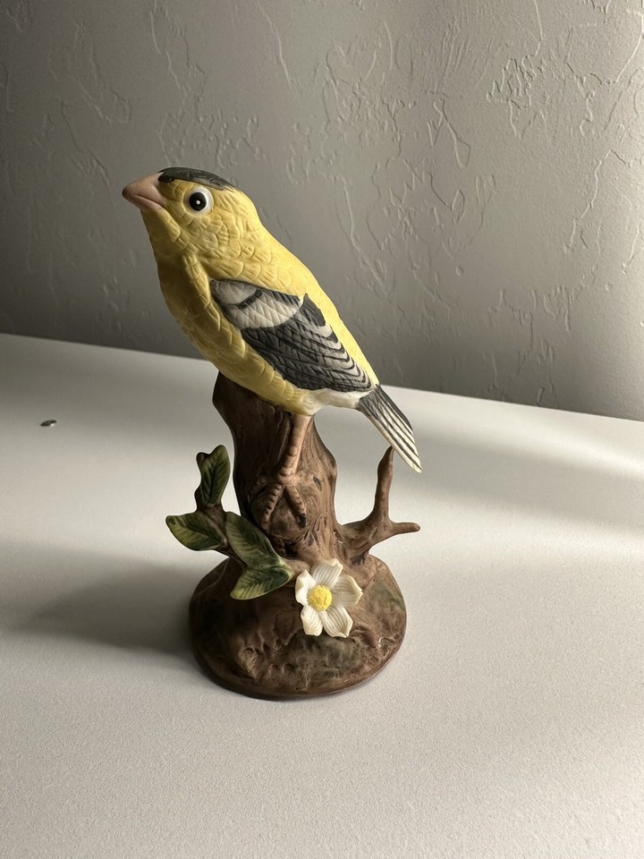 Vintage Porcelain Lefton Goldfinch Bird Figures #06073 & #03305 | eBay