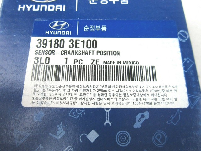 Hyundai OEM 07-09 Santa Fe-engine Crankshaft Position Sensor 391803E100 ...
