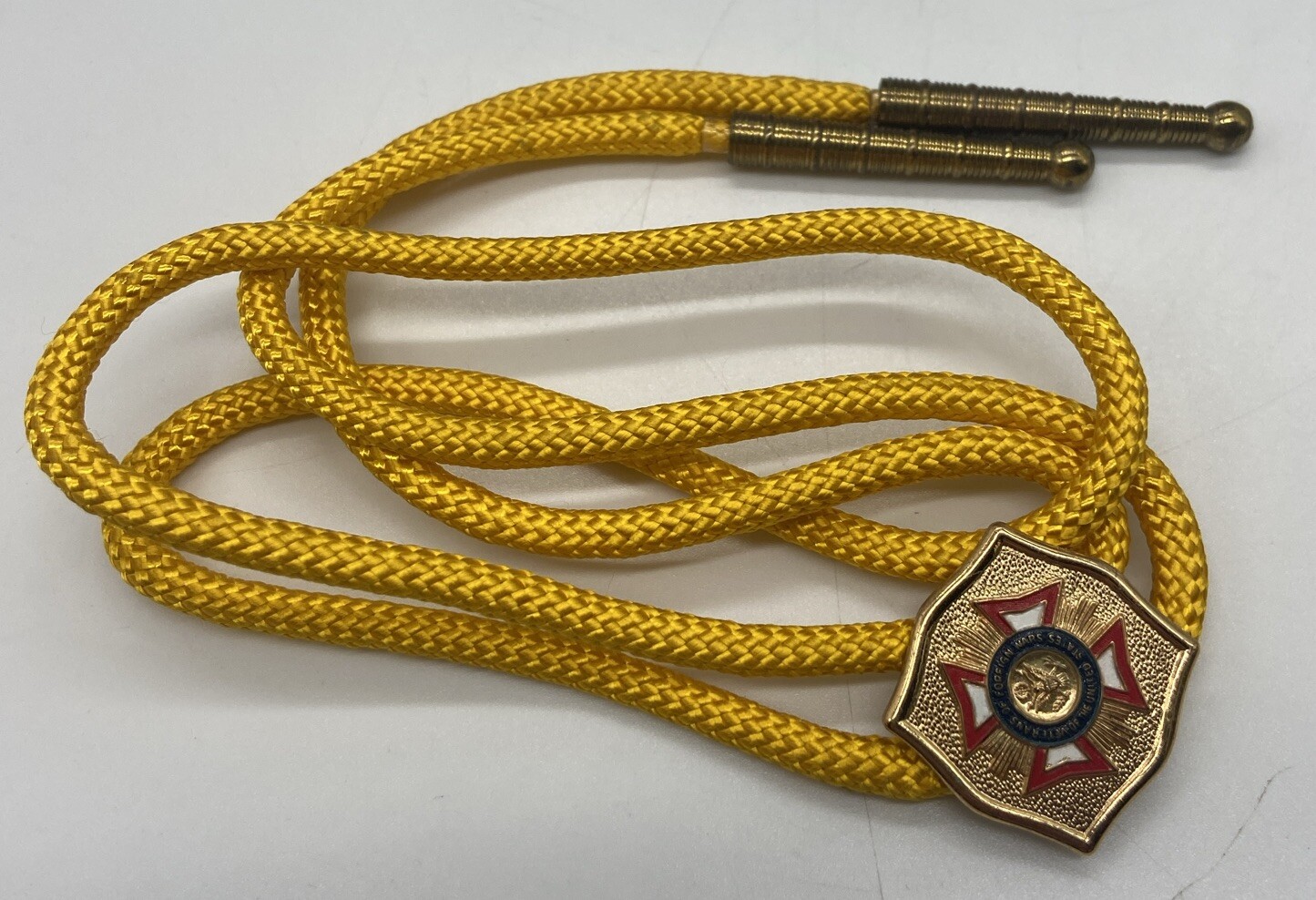 Vintage Veterans of Foreign Wars United States VFW Bolo Tie Yellow ...