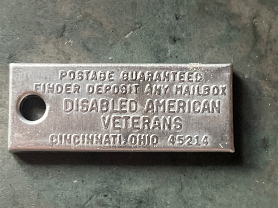 New York DAV License Plate Keychain Tag Fob - Disabled American ...